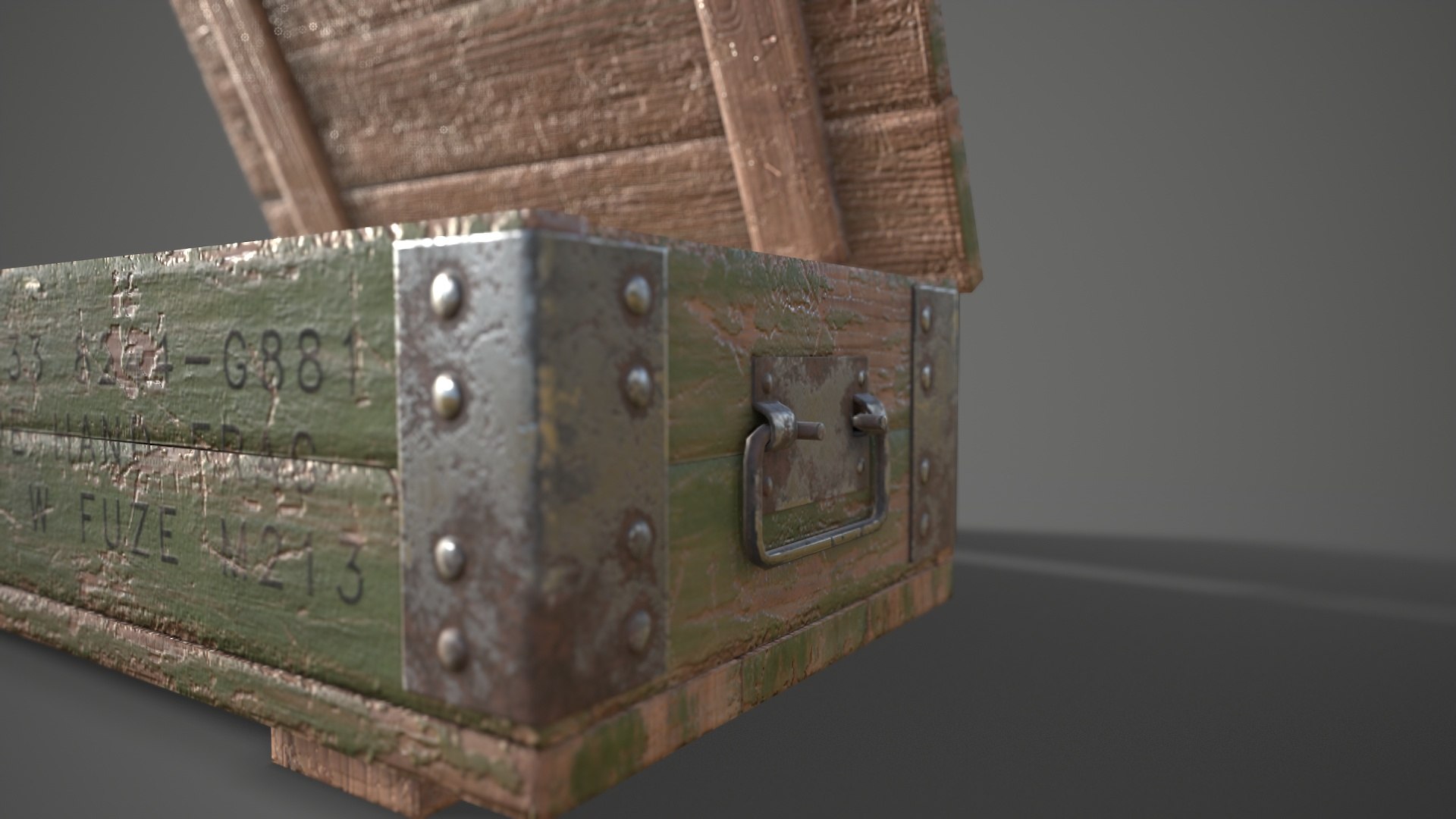 3D Sci-fi Post Apocalyptic Crate Of Grenades - TurboSquid 2174181