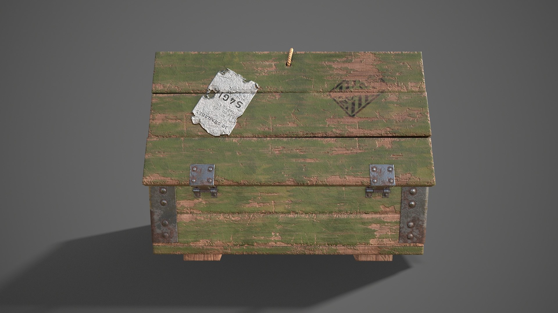 3D Sci-fi Post Apocalyptic Crate Of Grenades - TurboSquid 2174181