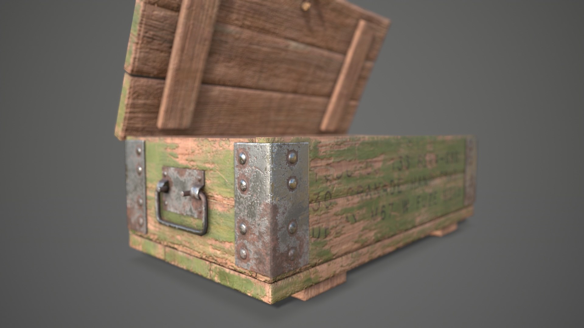 3D Sci-fi Post Apocalyptic Crate Of Grenades - TurboSquid 2174181