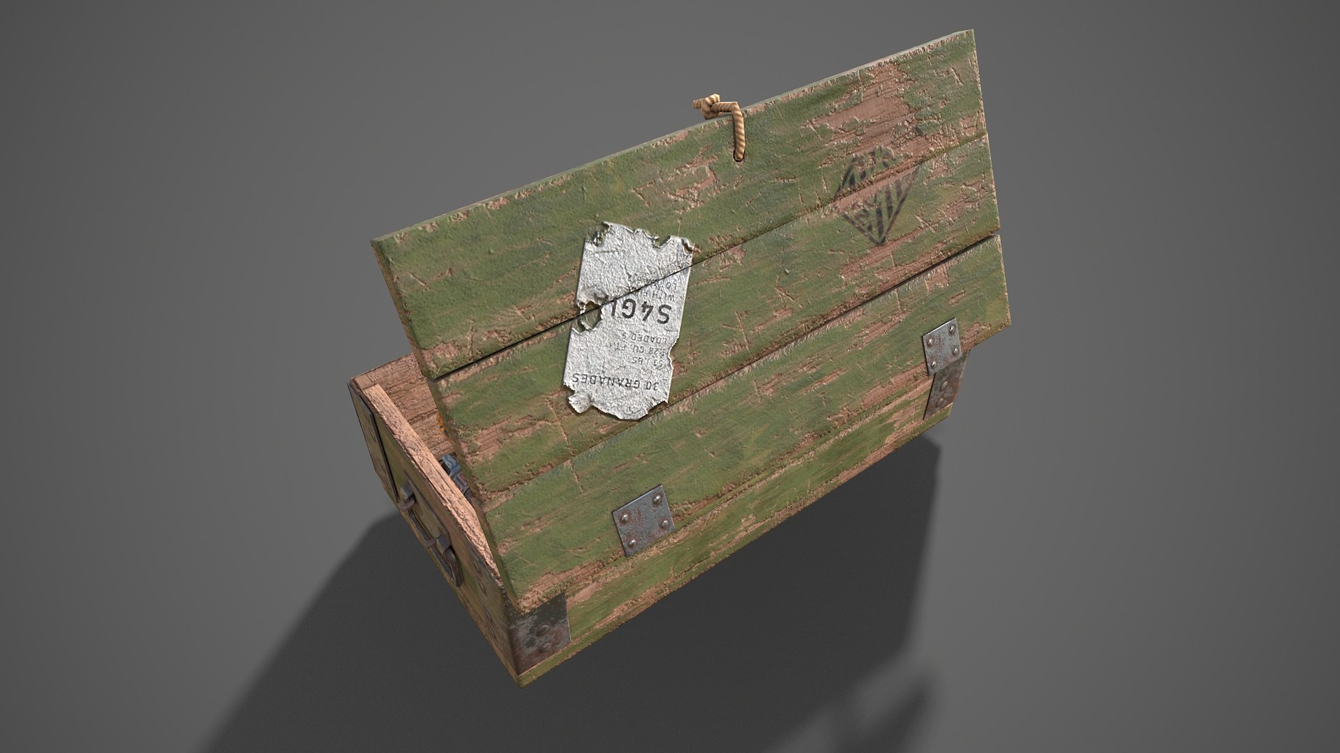 3D Sci-fi Post Apocalyptic Crate Of Grenades - TurboSquid 2174181