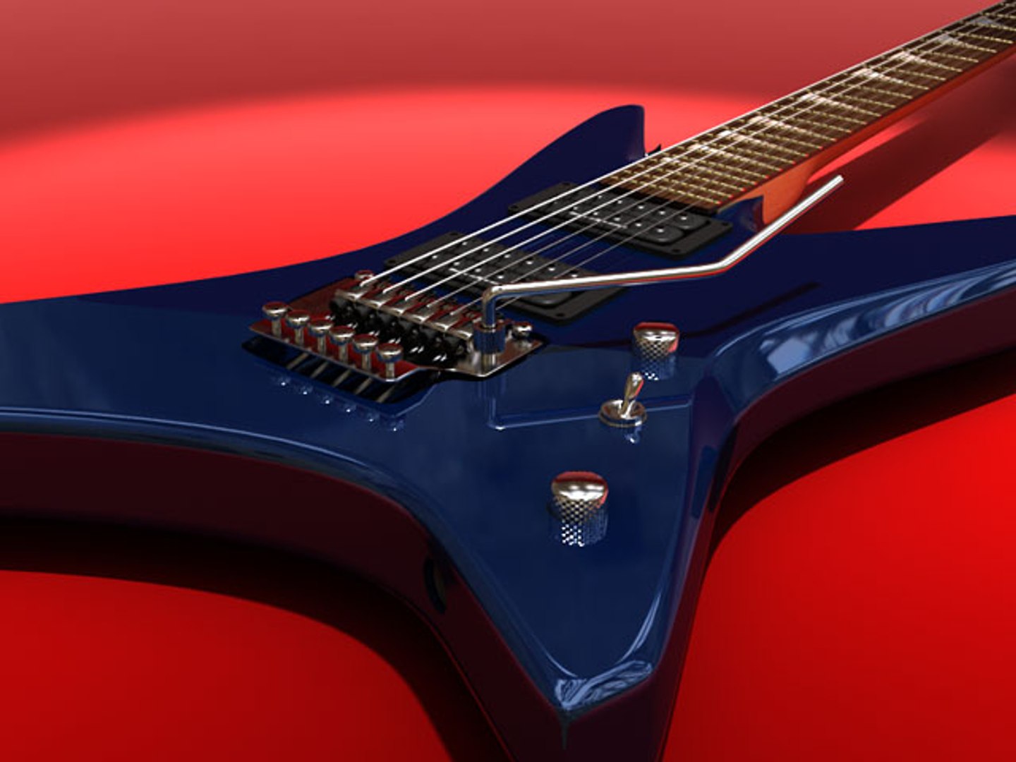 Jackson Warrior Xt Guitar 3d Max