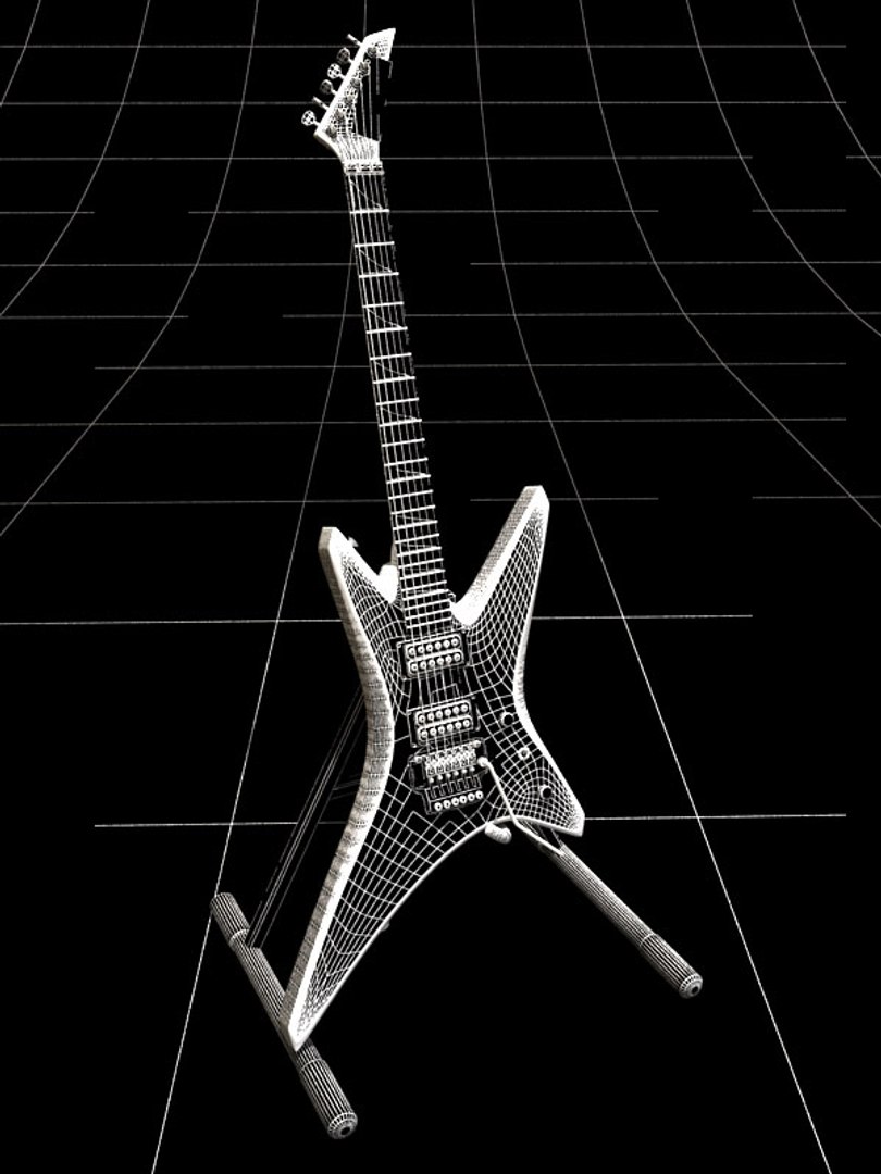 Jackson Warrior Xt Guitar 3d Max