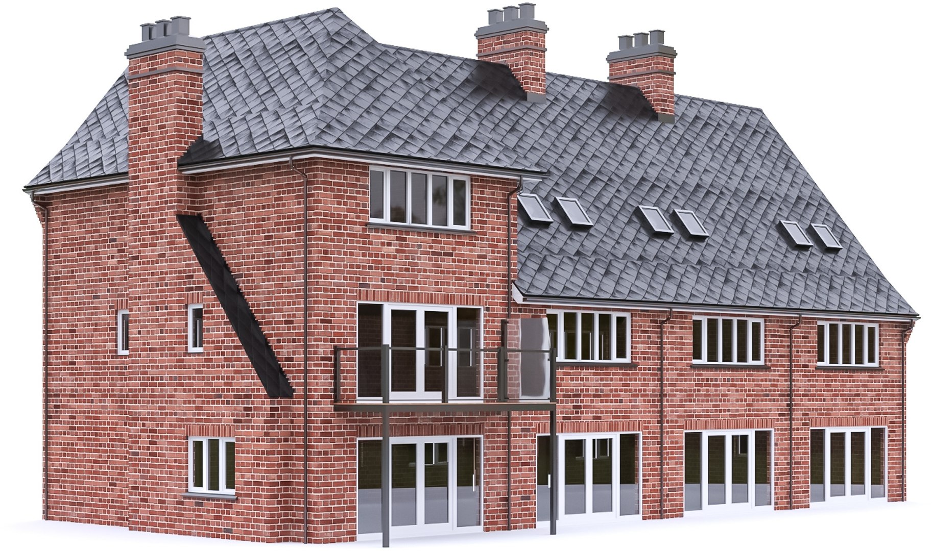 English Brick House 3D Model - TurboSquid 1262940