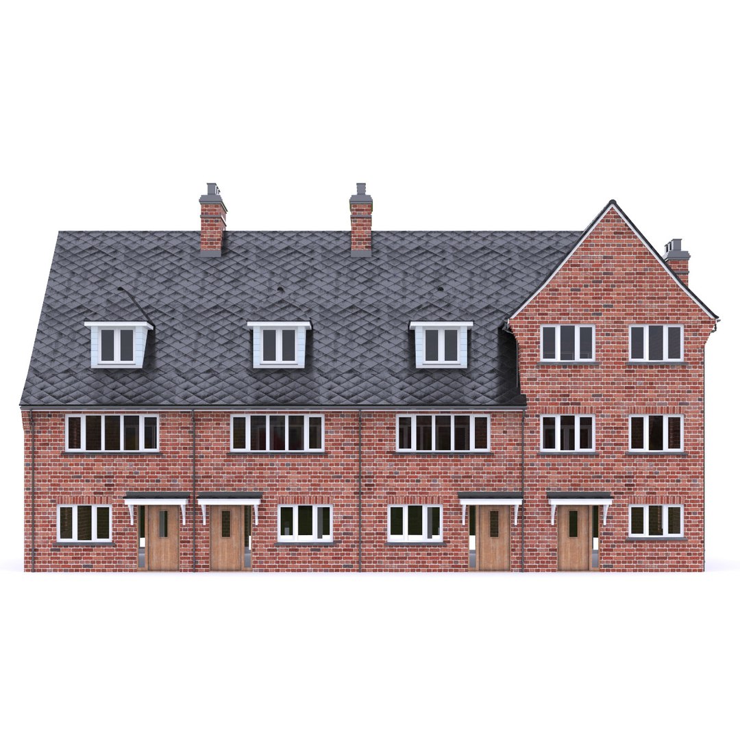 English Brick House 3D Model - TurboSquid 1262940