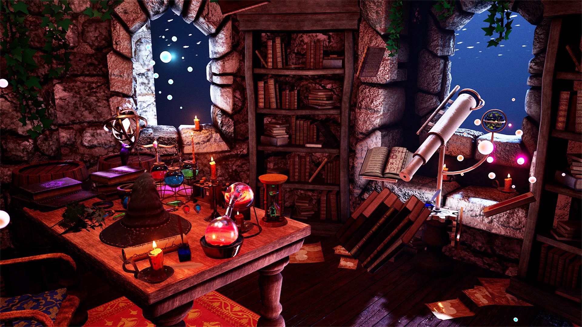 3D Wizard Room 89 Assets Model - TurboSquid 1984275