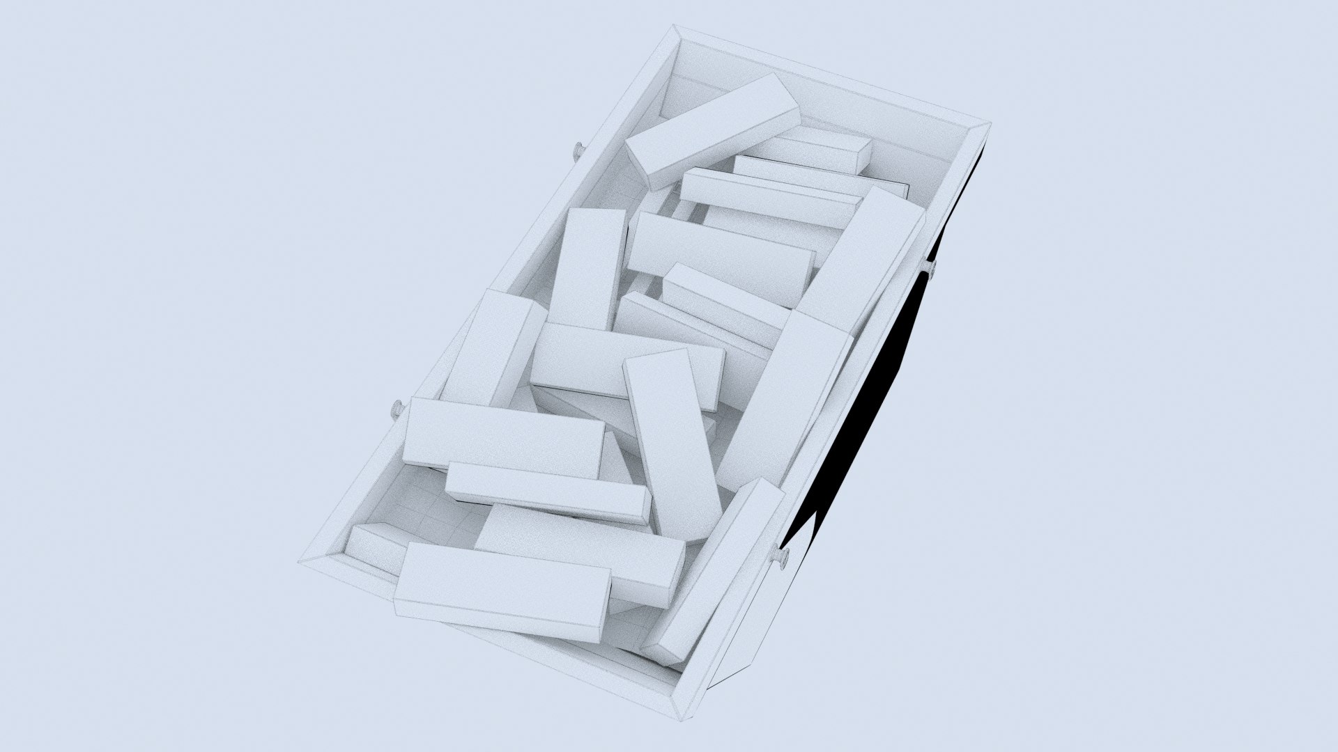 3D Industrial Container With Concrete Blocks - TurboSquid 1965315