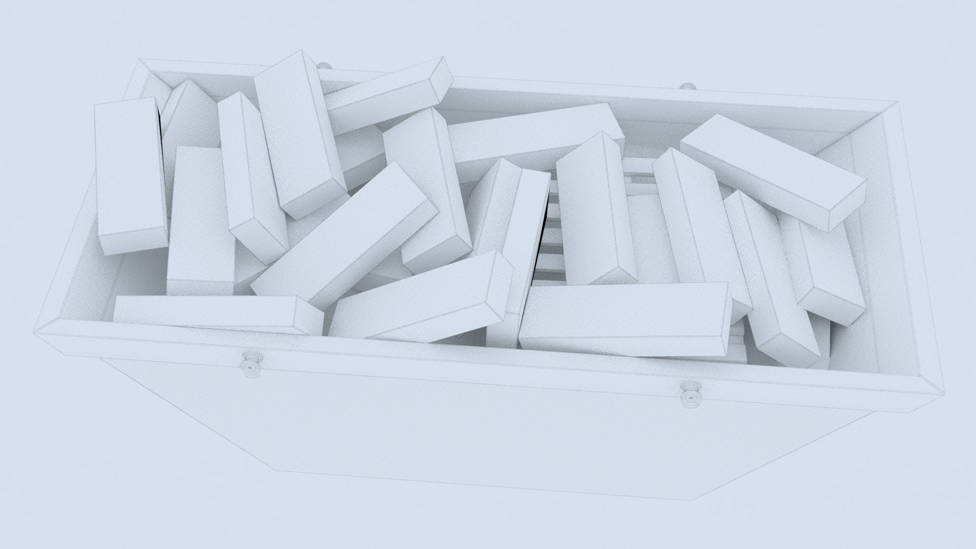 3D Industrial Container With Concrete Blocks - TurboSquid 1965315