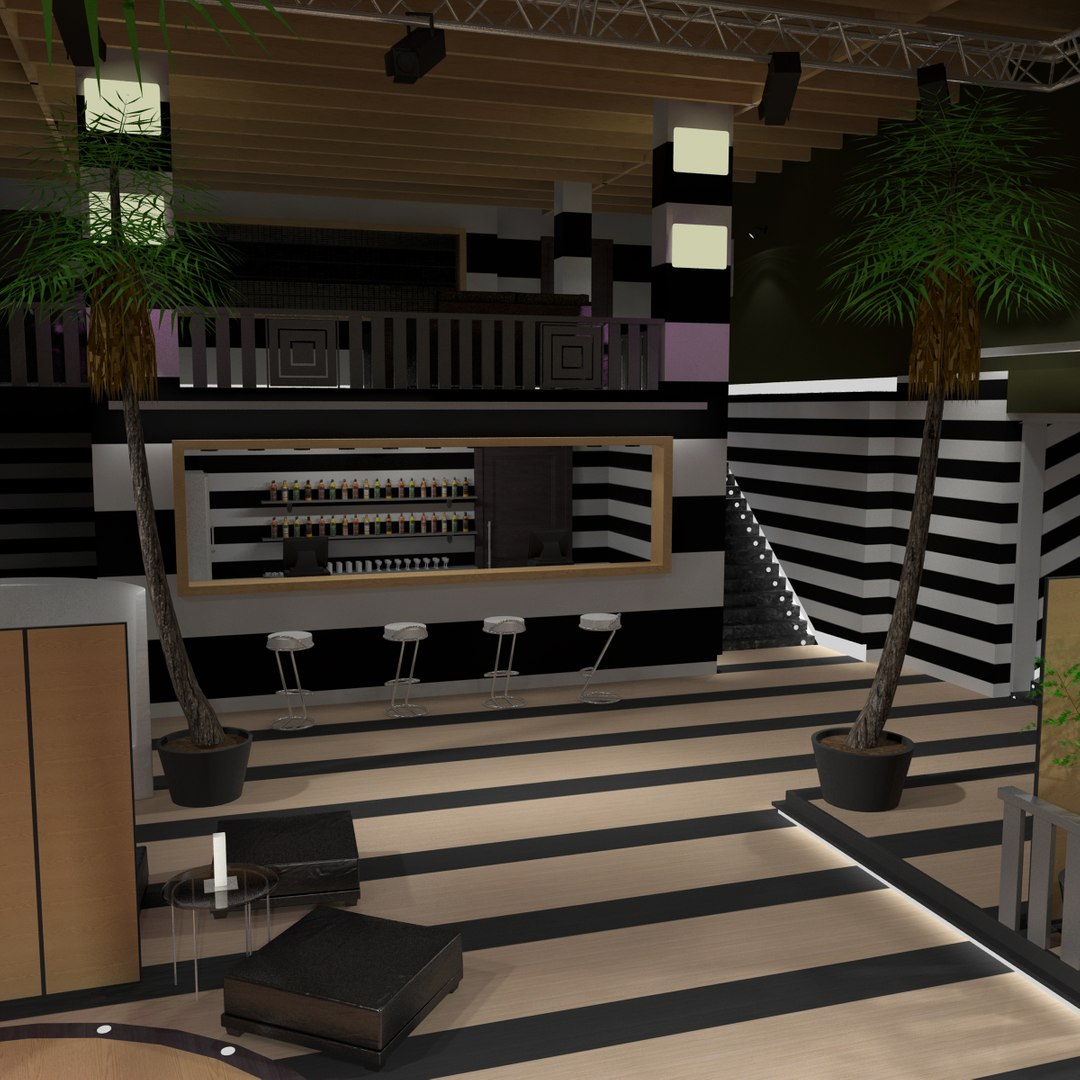 3d Model Nightclub Lighting 4
