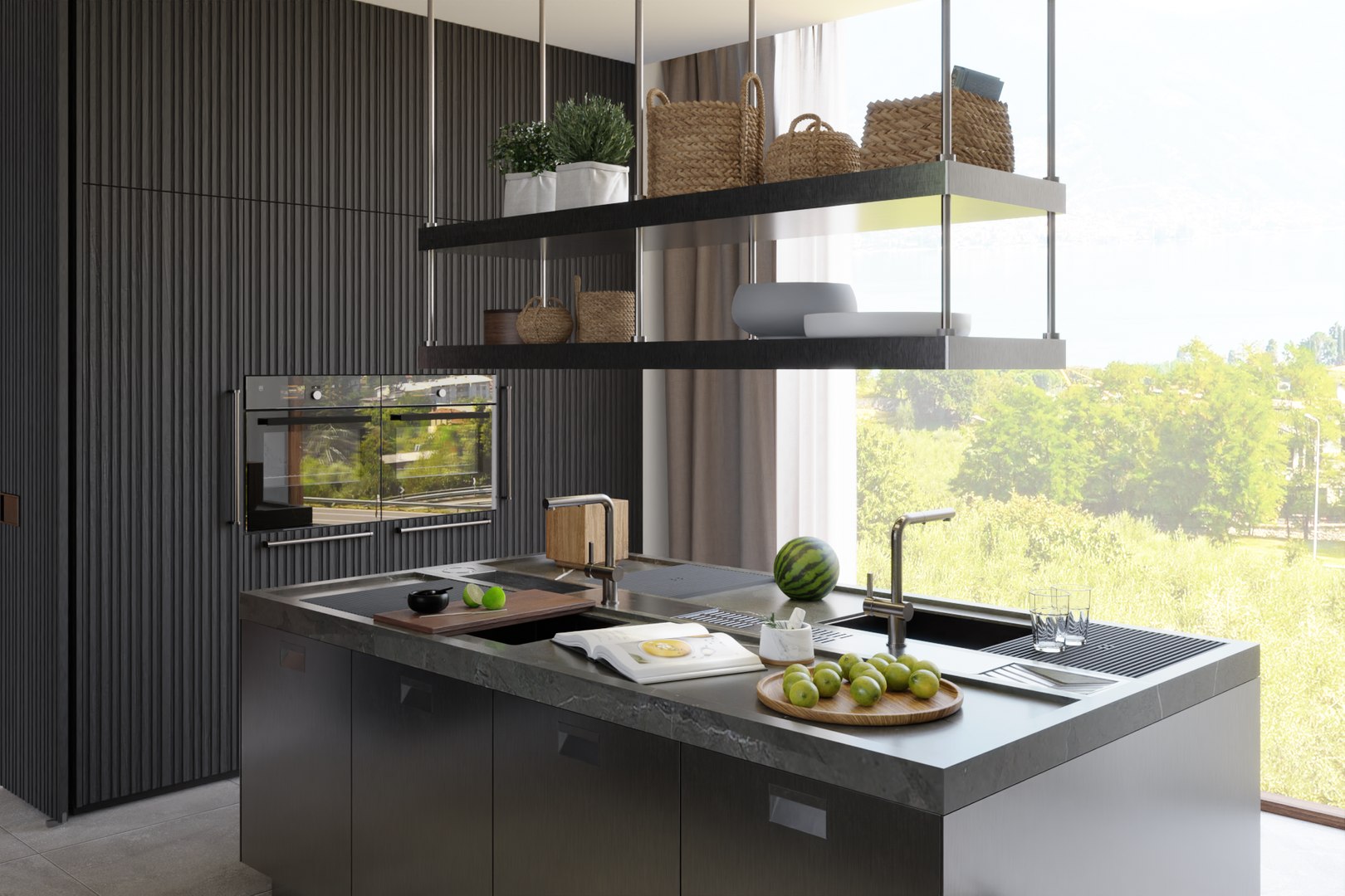 Arclinea - Italia - Double Island Modern Kitchen Model - TurboSquid 2021242