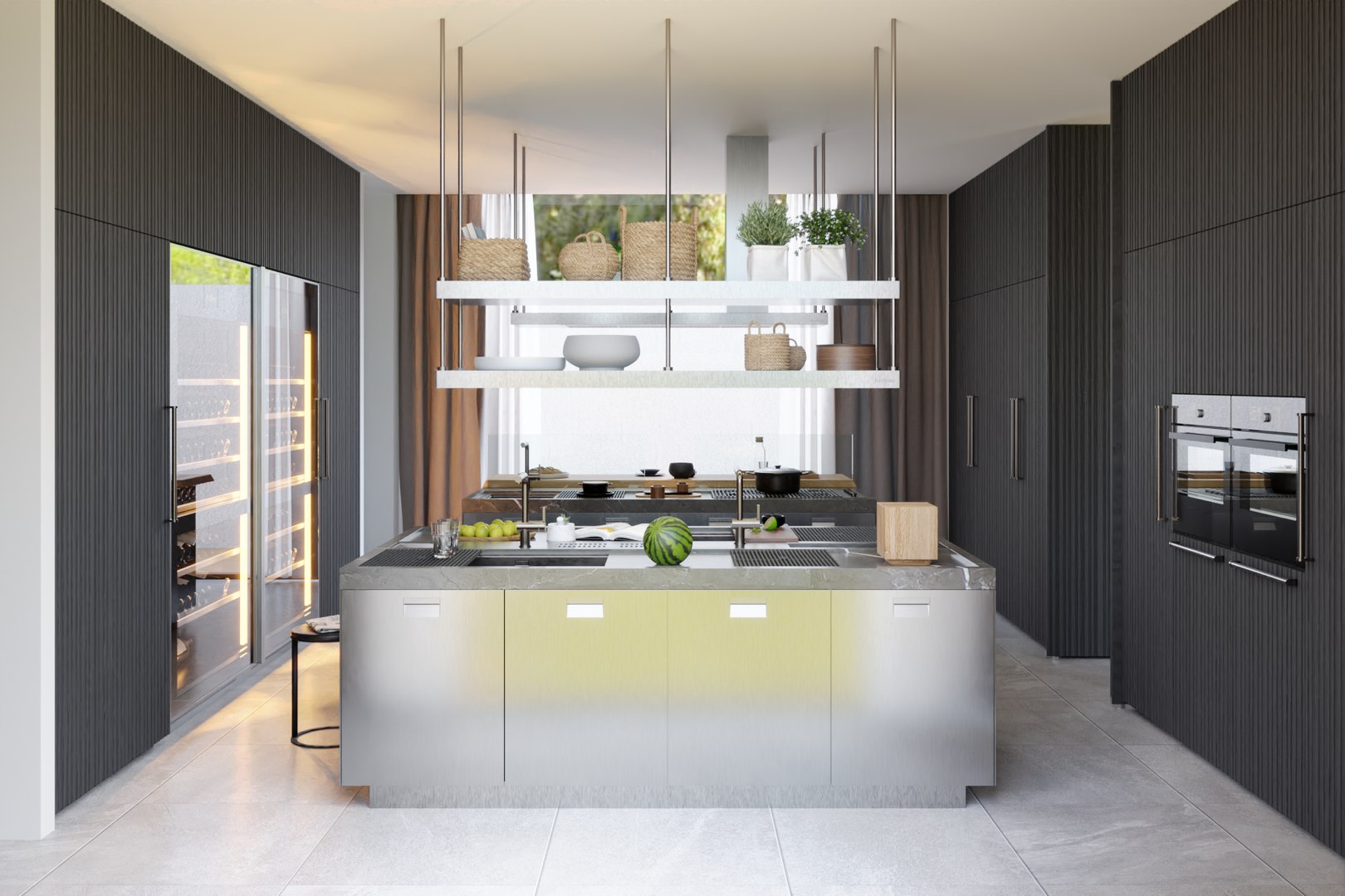 Arclinea - Italia - Double Island Modern Kitchen Model - TurboSquid 2021242