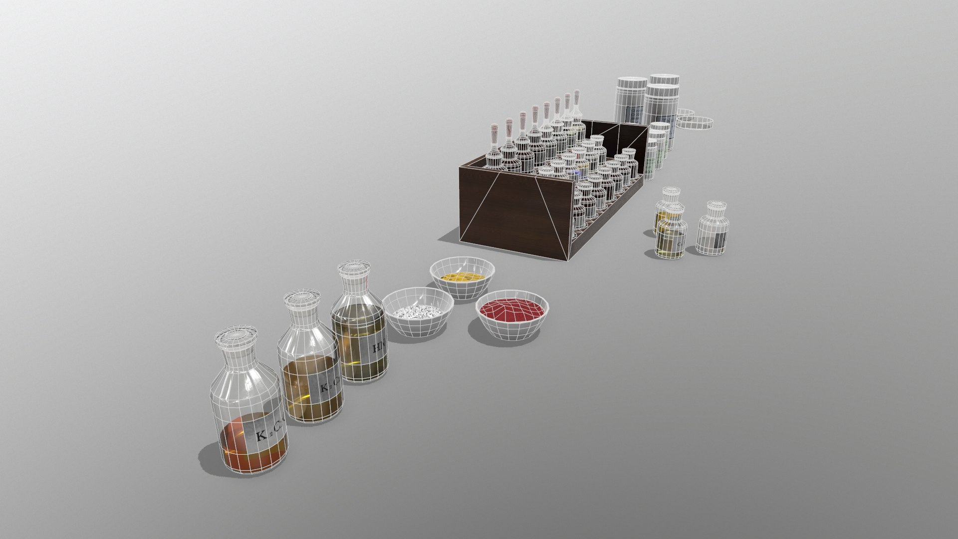 3D Pbr Laboratory Reagents Model - TurboSquid 1592749