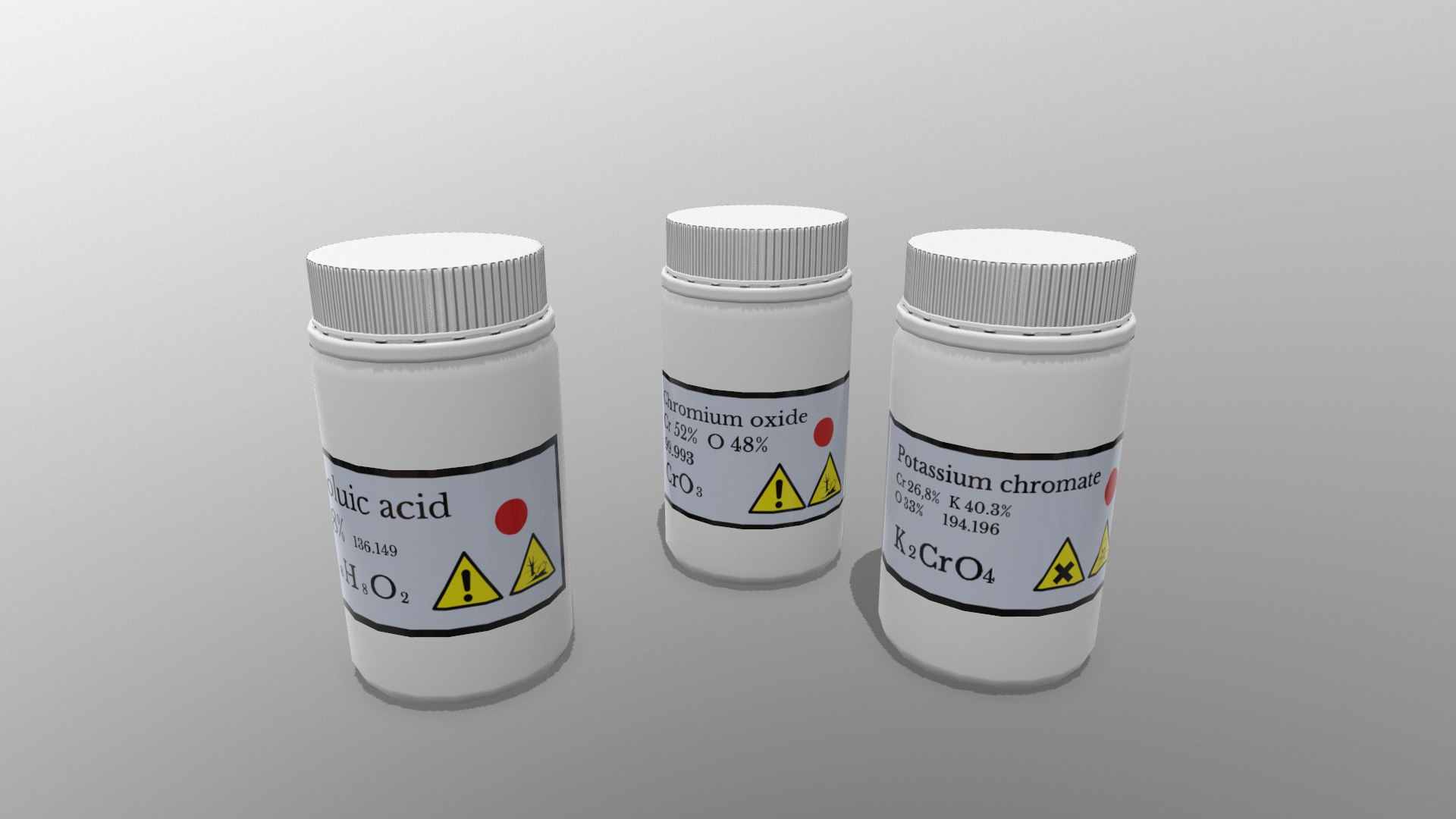 3D Pbr Laboratory Reagents Model - TurboSquid 1592749