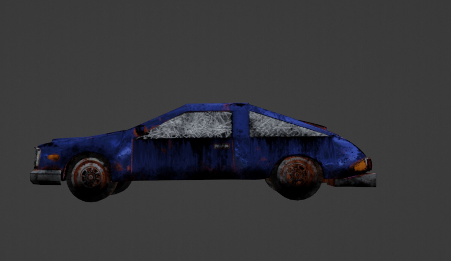 3D Abandoned Car Model - TurboSquid 1854432