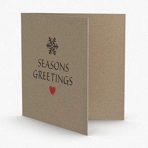 Download Free & Premium Christmas Card 3D Models | TurboSquid