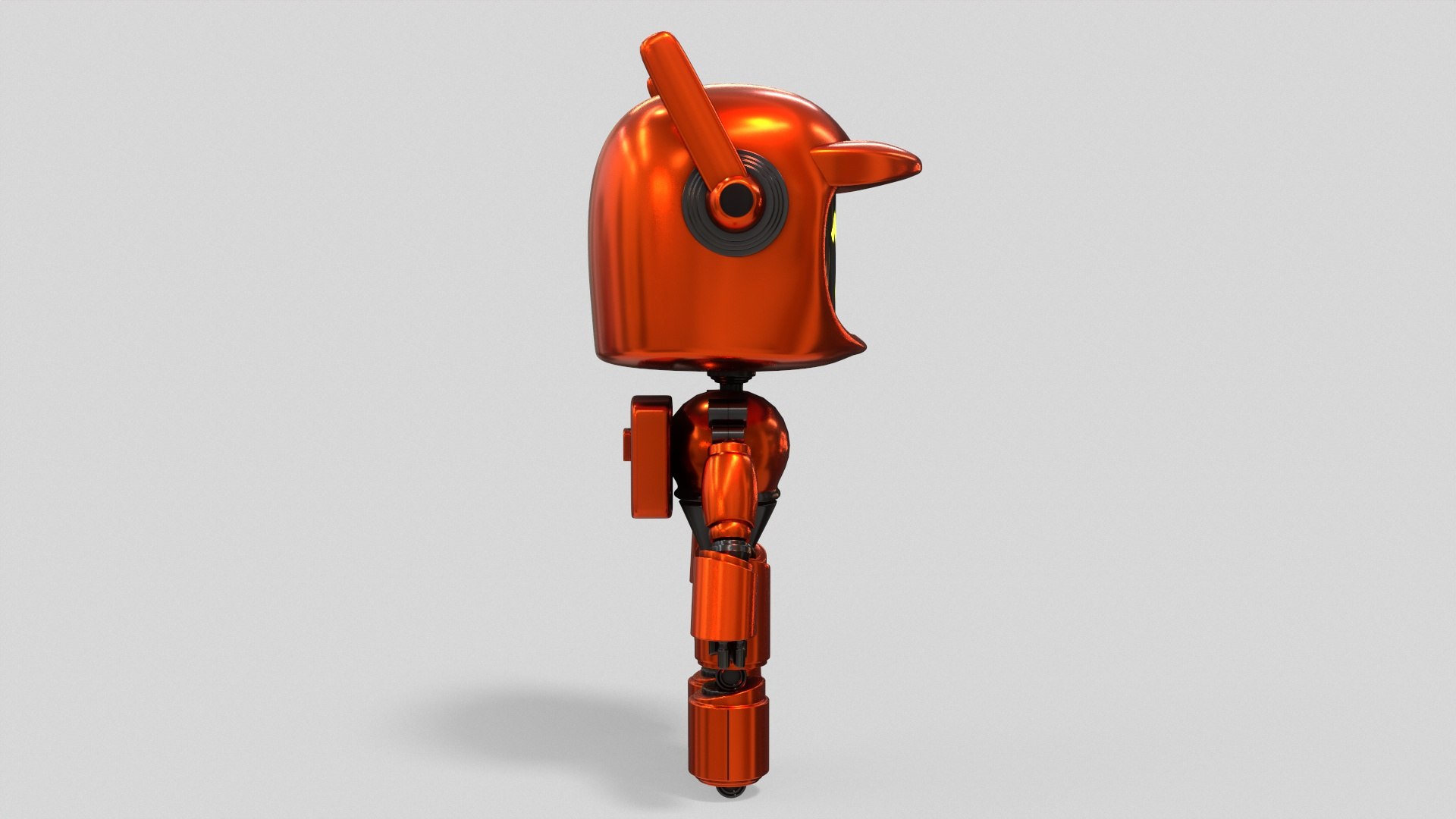 3D Sci-Fi Orange Robot - TurboSquid 2000278