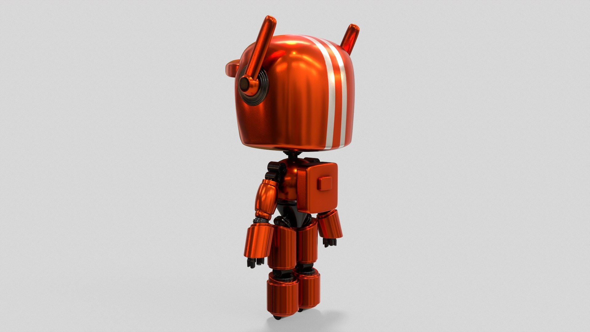 3D Sci-Fi Orange Robot - TurboSquid 2000278