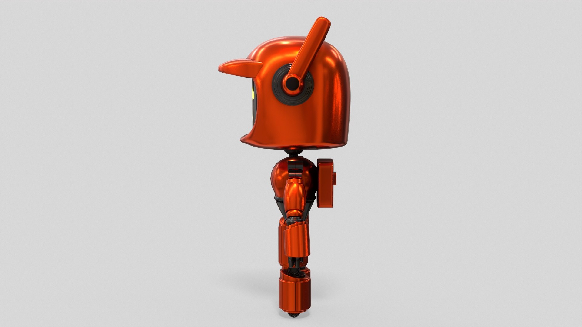 3D Sci-Fi Orange Robot - TurboSquid 2000278