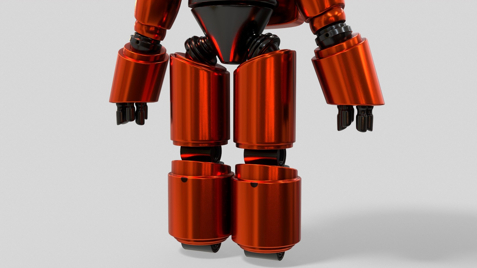 3D Sci-Fi Orange Robot - TurboSquid 2000278