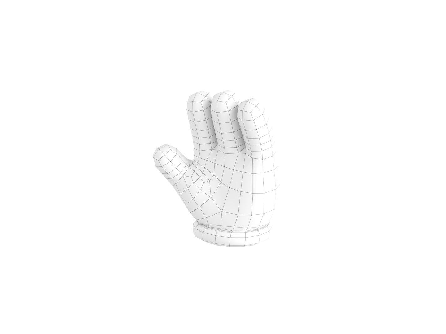Prop183 Cartoon Glove model - TurboSquid 2154054