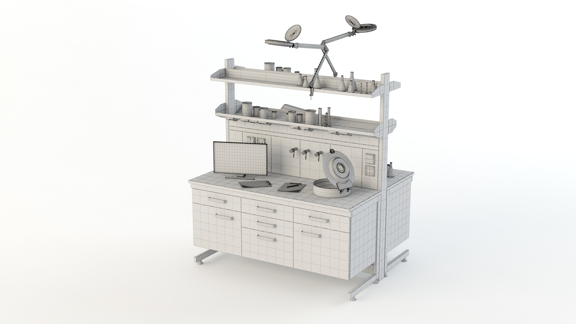 Laboratory Table Model - TurboSquid 1495645