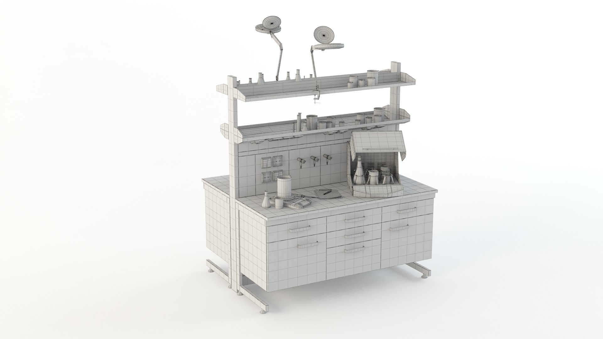 Laboratory Table Model - TurboSquid 1495645