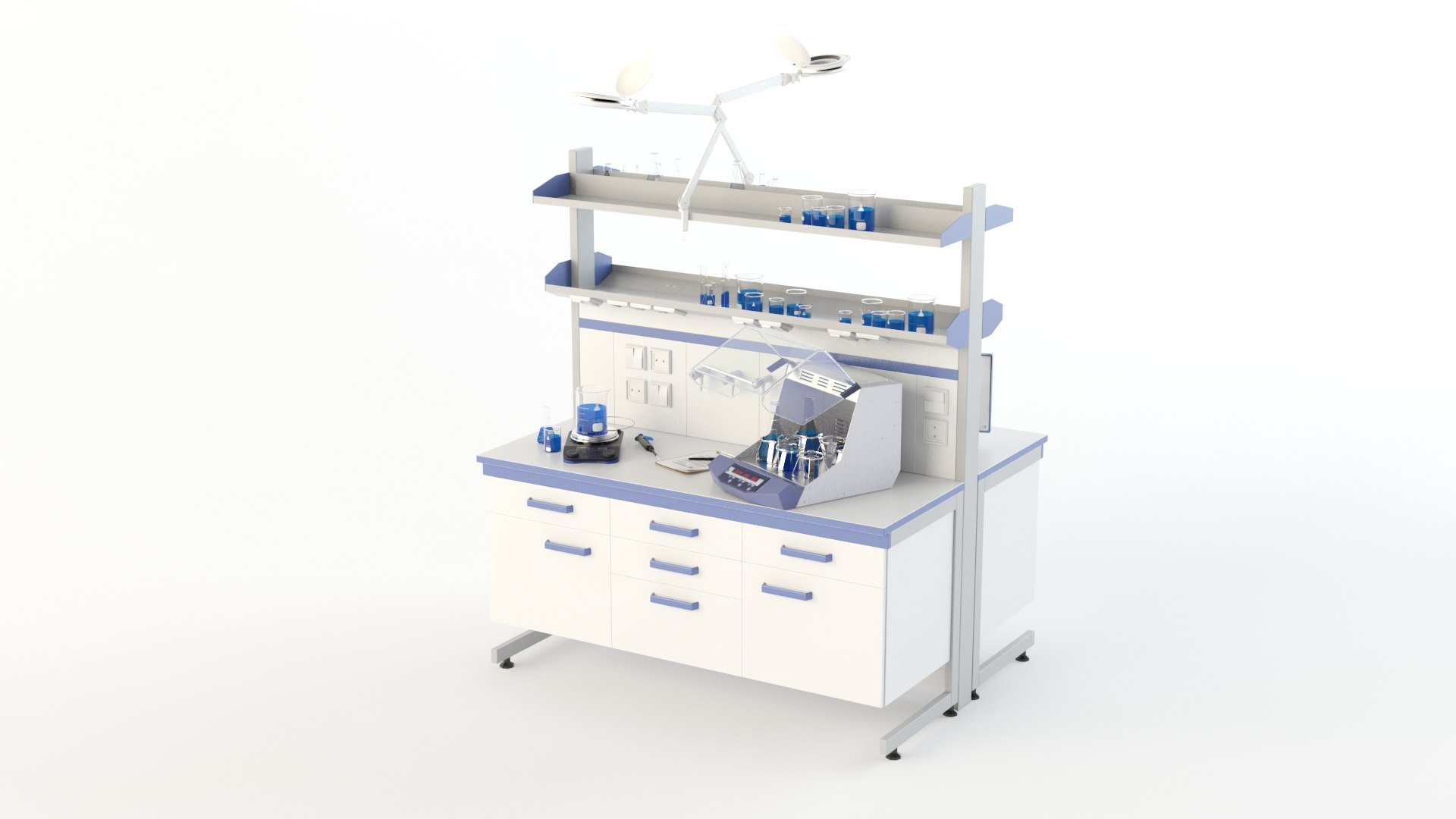 Laboratory Table Model - TurboSquid 1495645