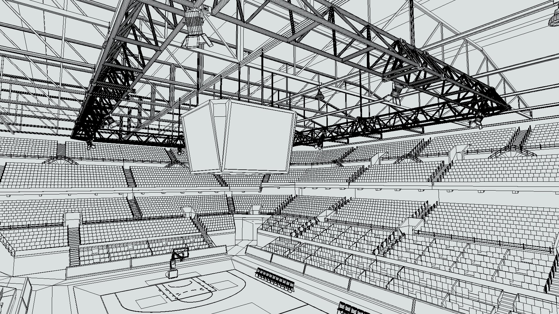 3D Model Basketball Stadium - TurboSquid 2125372