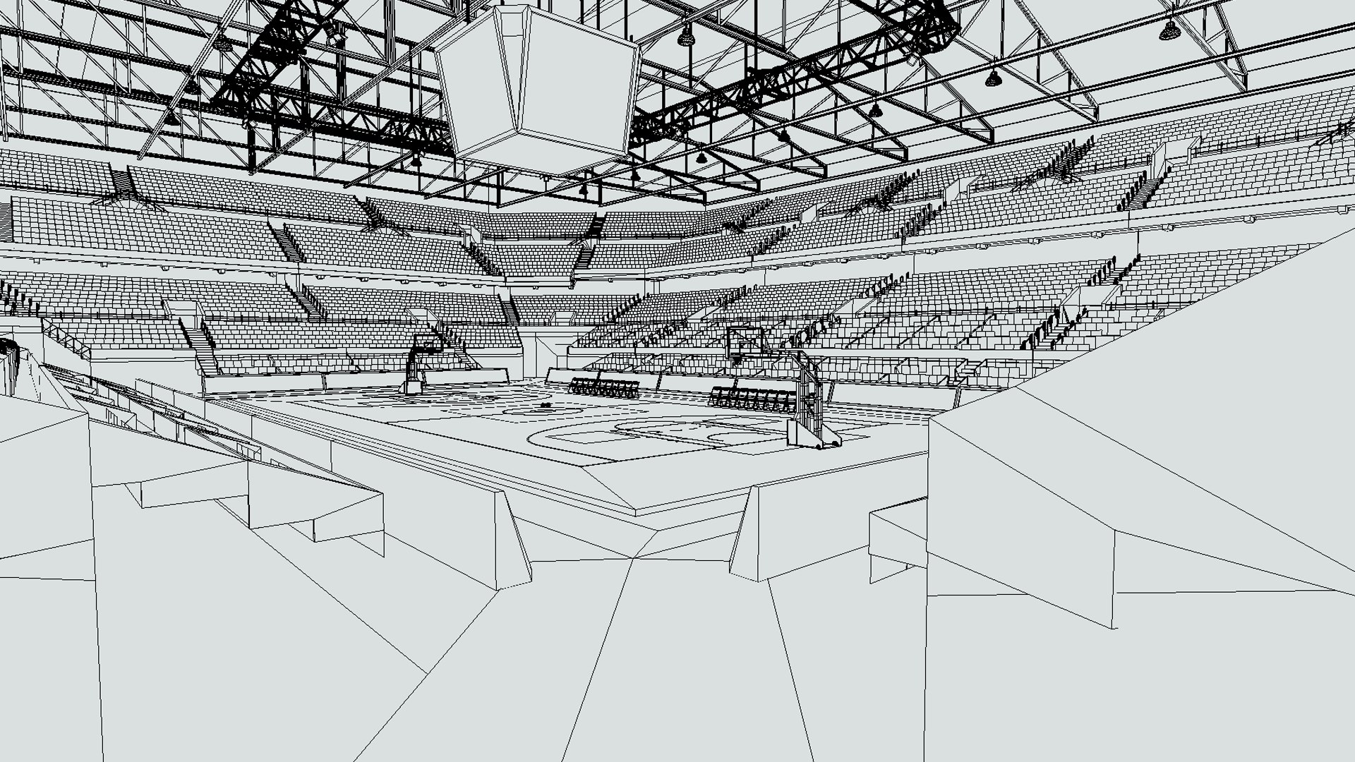 3D Model Basketball Stadium - TurboSquid 2125372