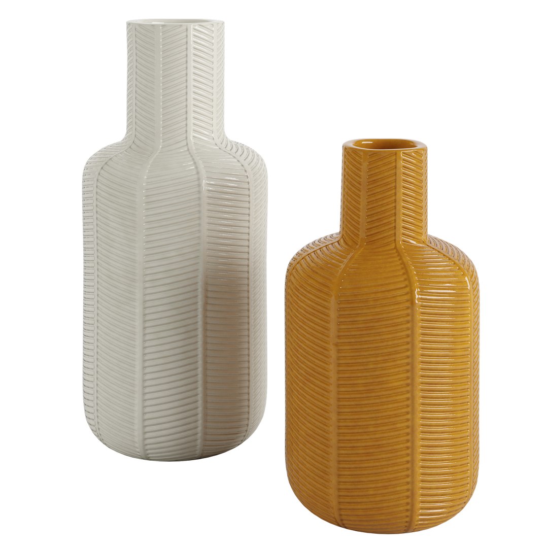 Artisanal Ceramic Vase Set Model - TurboSquid 2338212