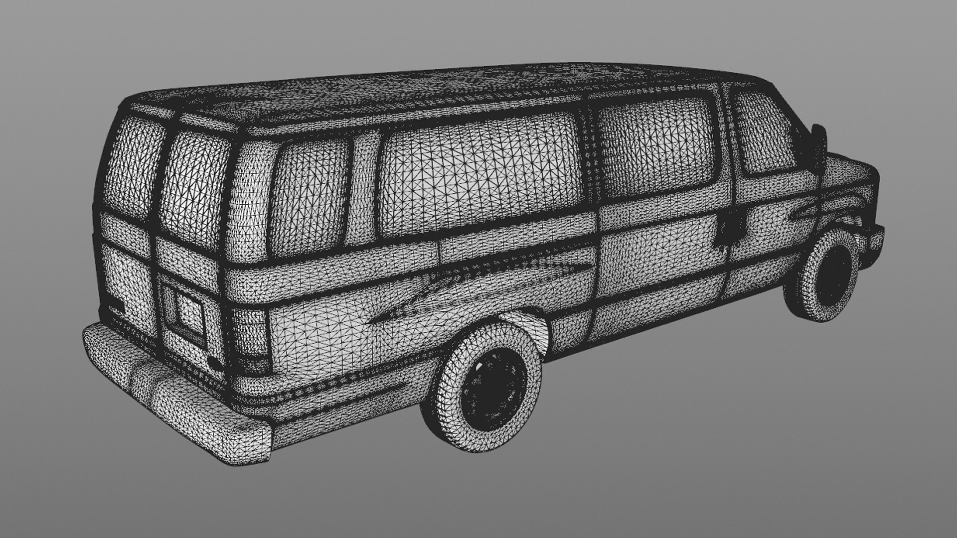 Ford E 350 Passenger Van 3D Model - TurboSquid 2329782