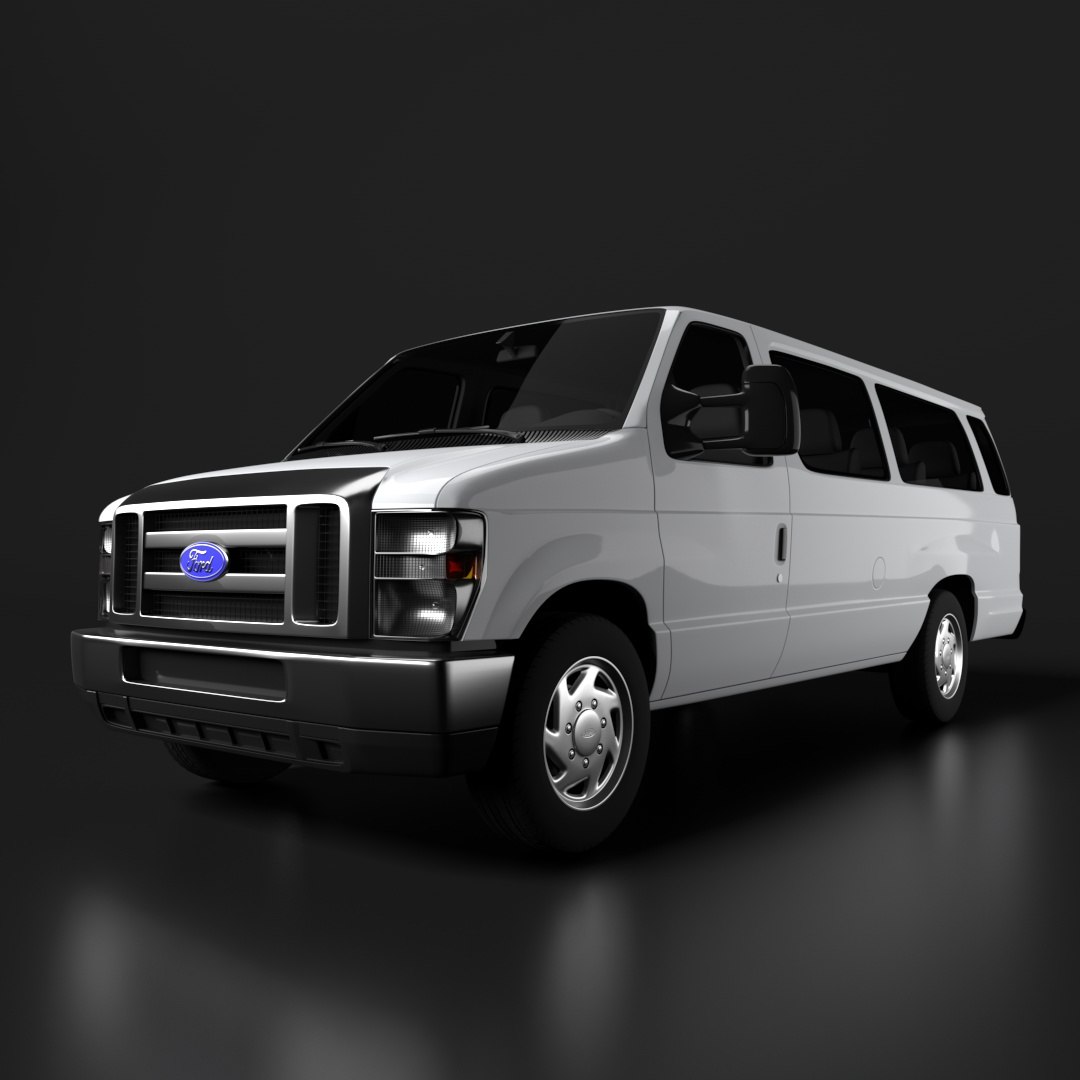 Ford E 350 Passenger Van 3D Model - TurboSquid 2329782
