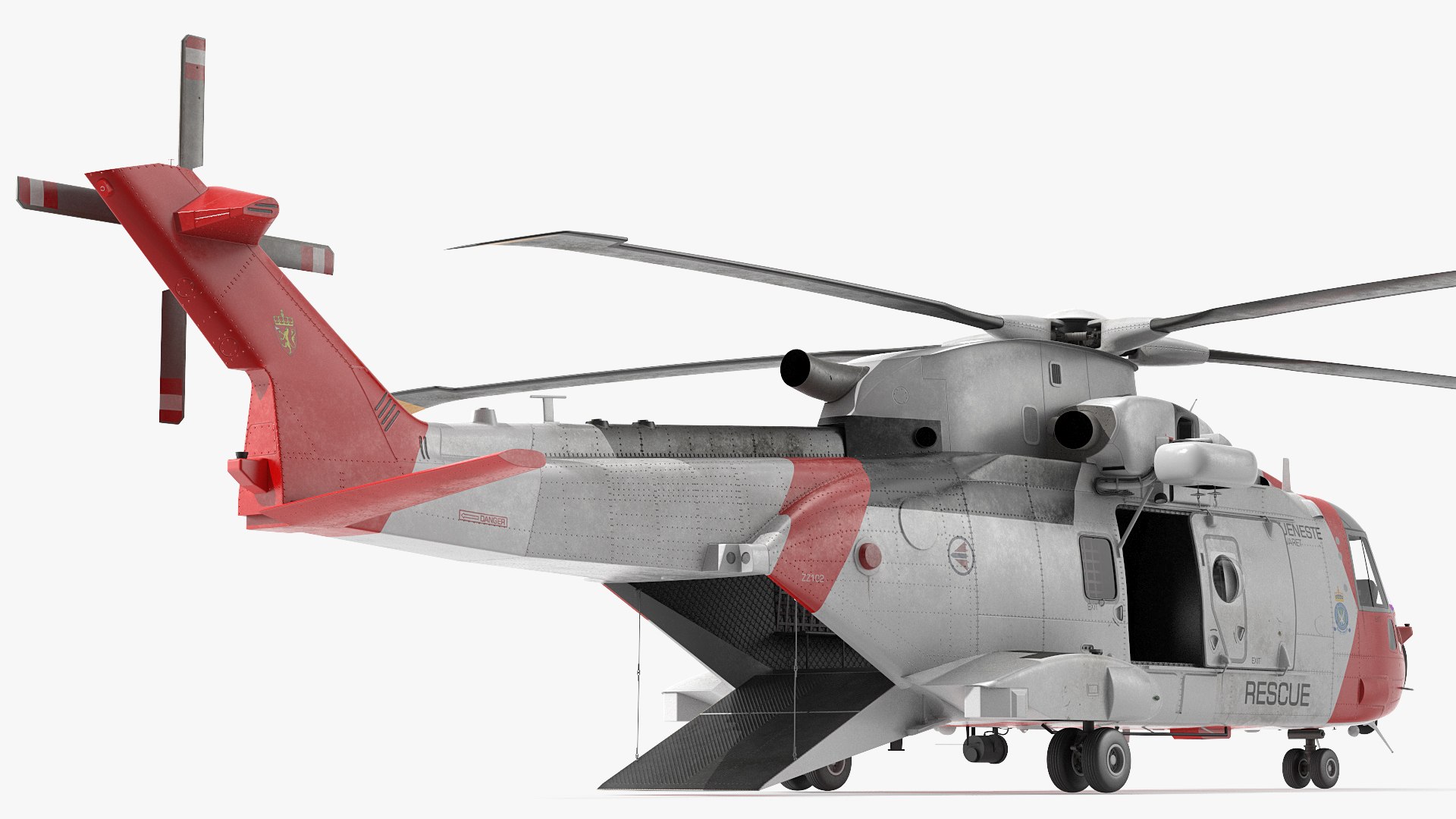 Agustawestland aw101 612 norwegian 3D - TurboSquid 1631495