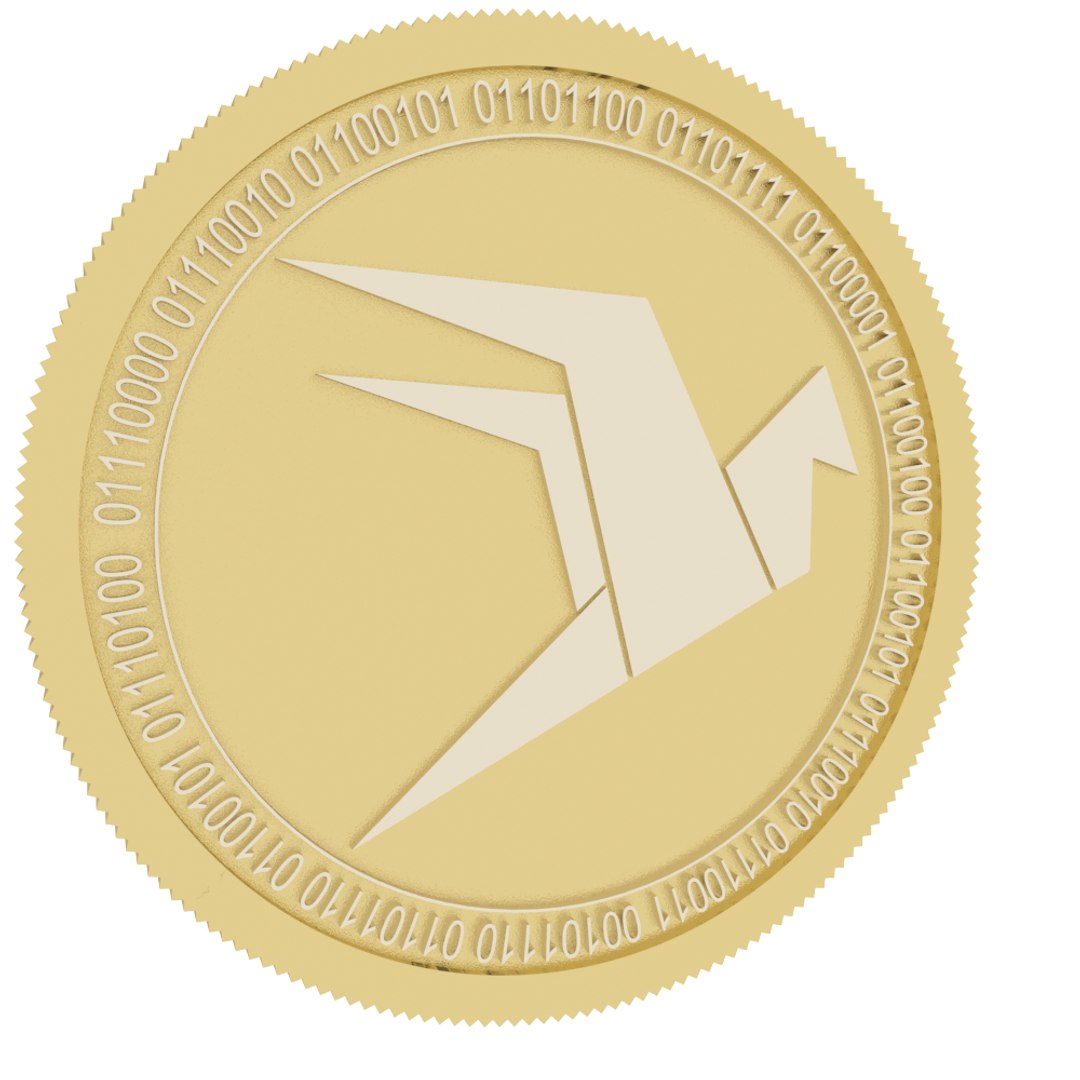 Wings gold coin 3D model - TurboSquid 1581764