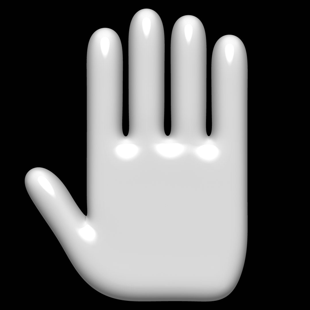 Hand Symbol 3D - TurboSquid 1407793