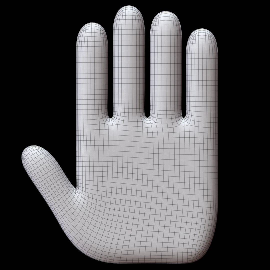 Hand Symbol 3D - TurboSquid 1407793