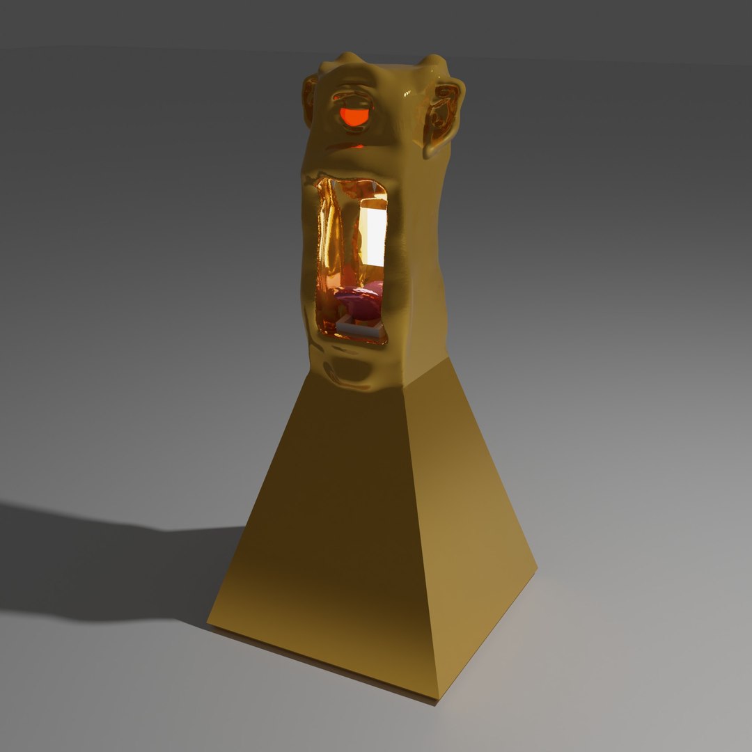 Demon Head Lamp Model - TurboSquid 2205358