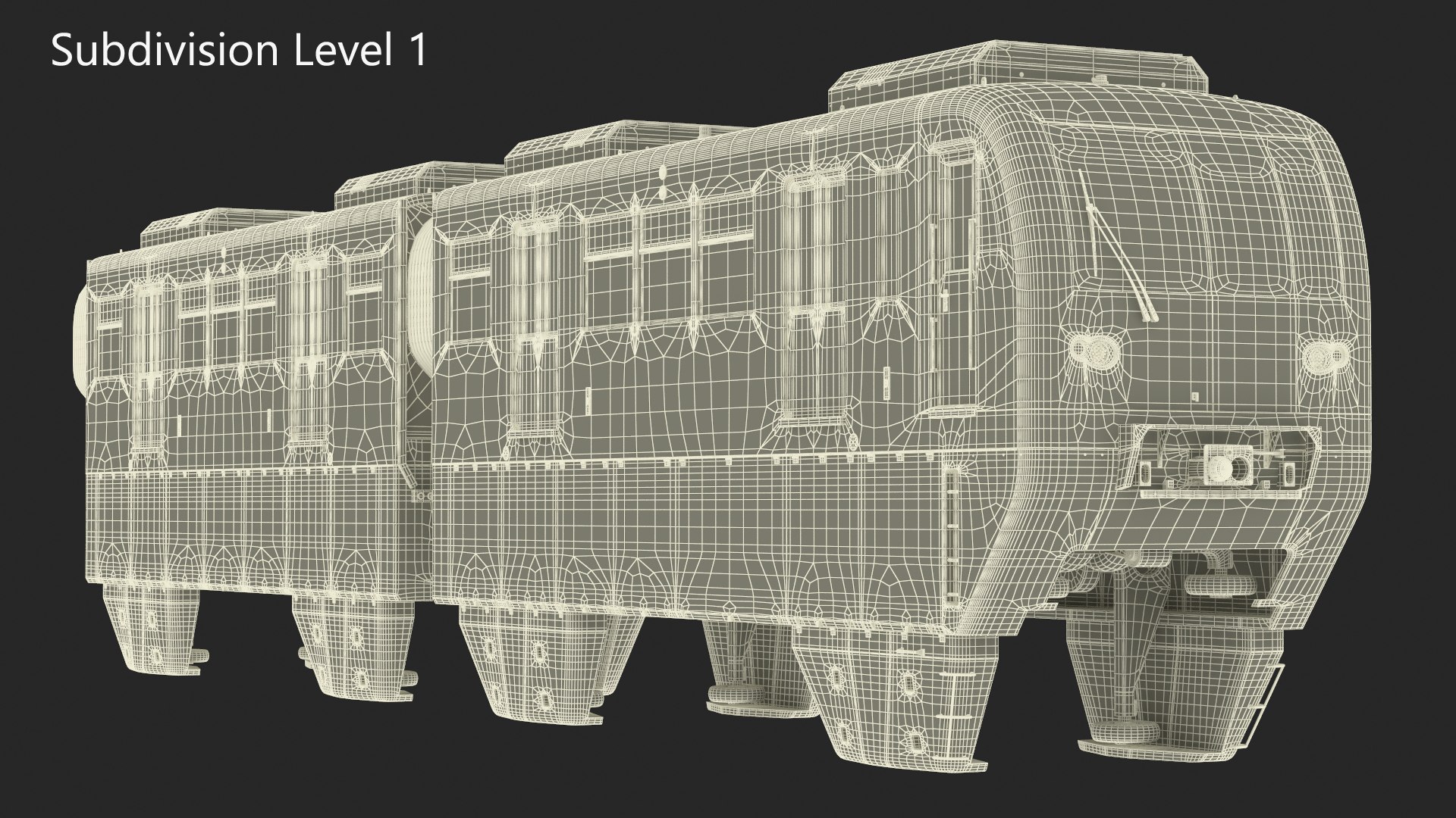 Chongqing Monorail Train Head and Passenger Cars 3D model - TurboSquid ...