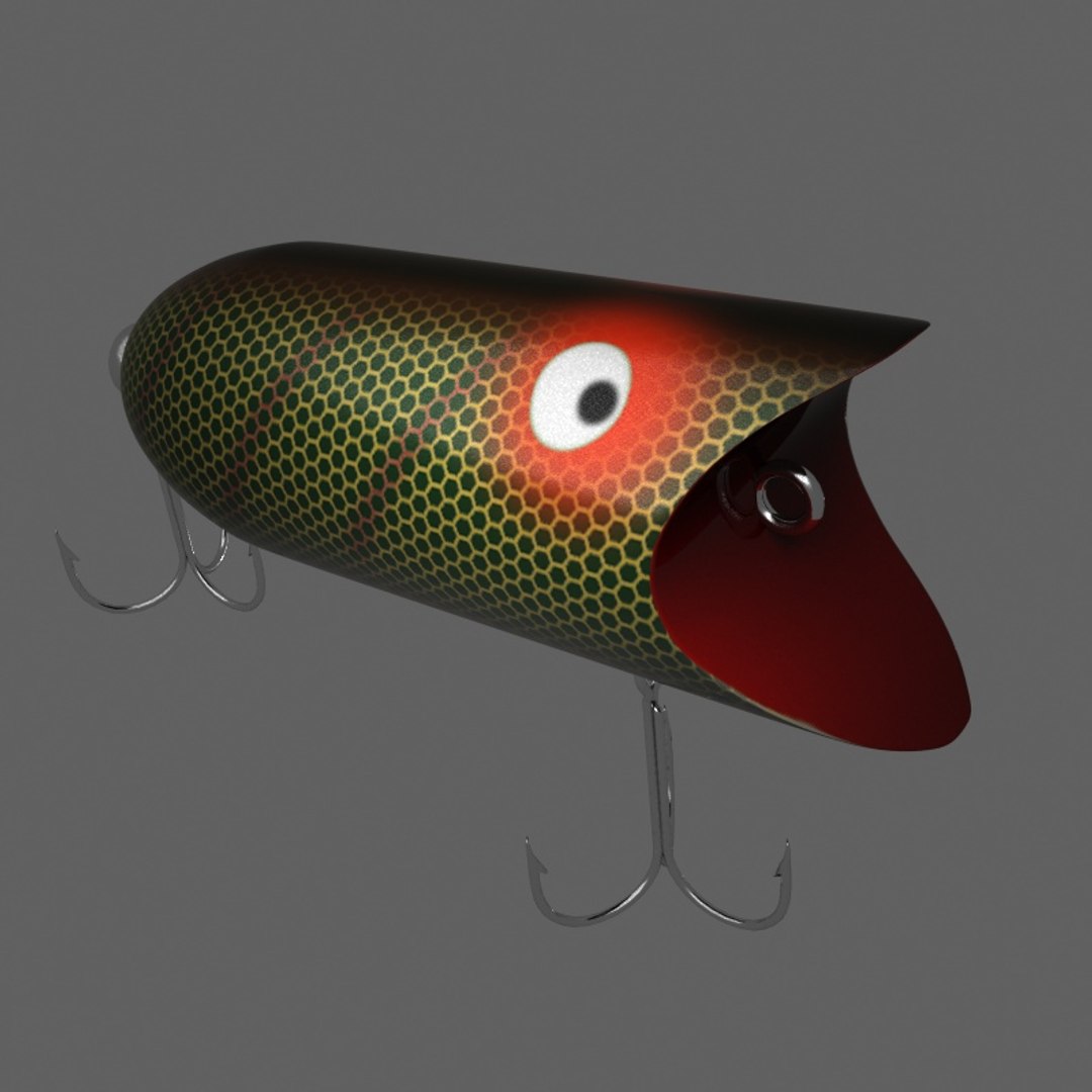Topwater Fishing Plug 3d Model