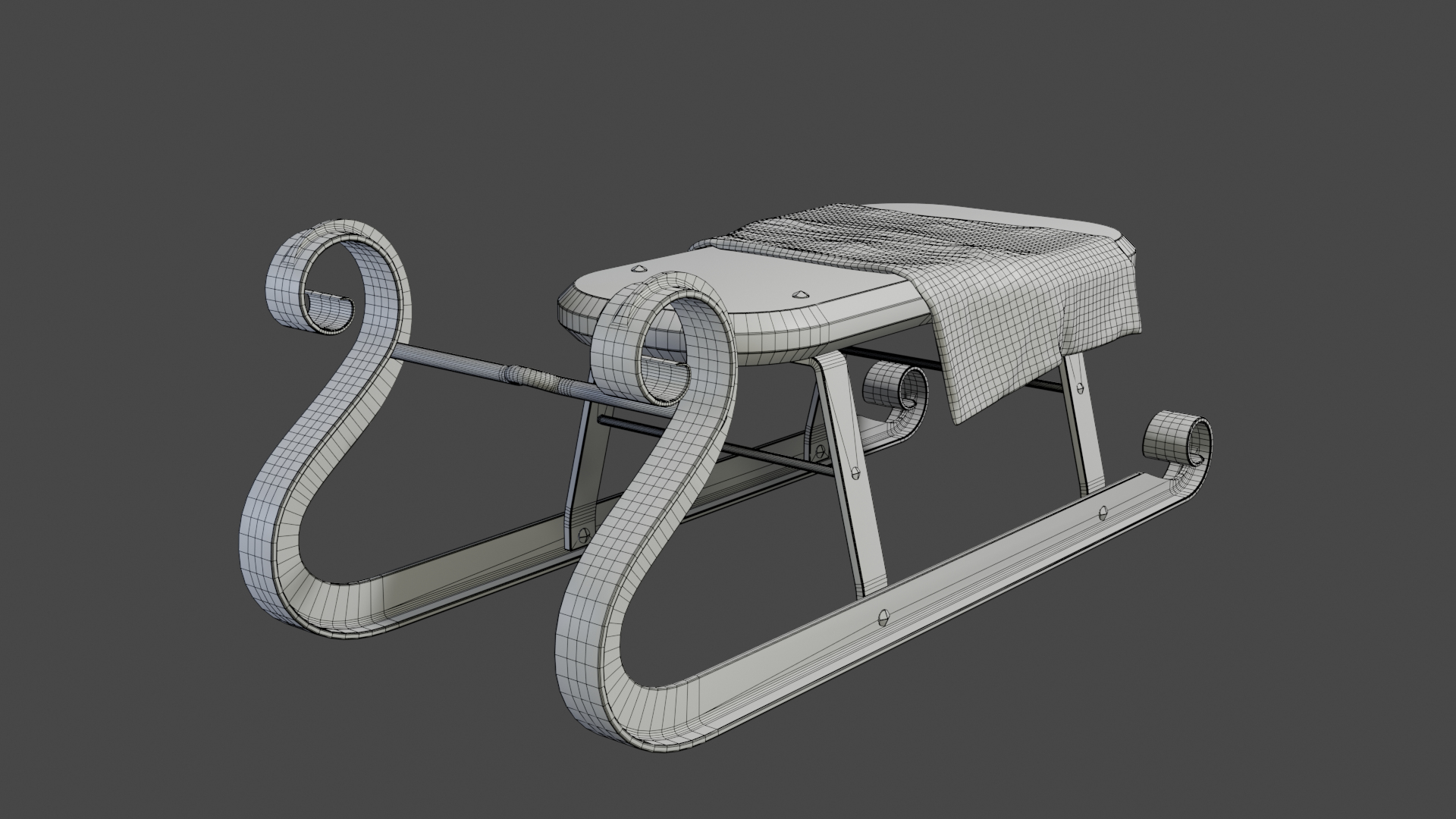 Vintage forged sled 3D model - TurboSquid 1811913