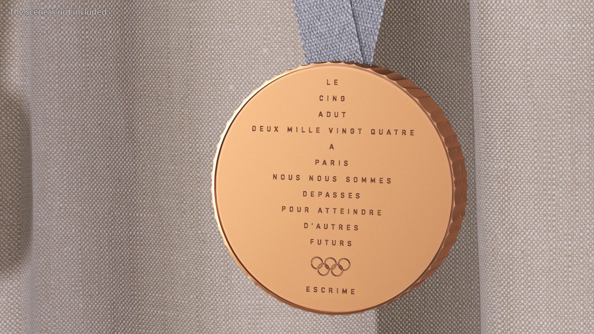 3D Olympic Bronze Medal 2024 - TurboSquid 2003132