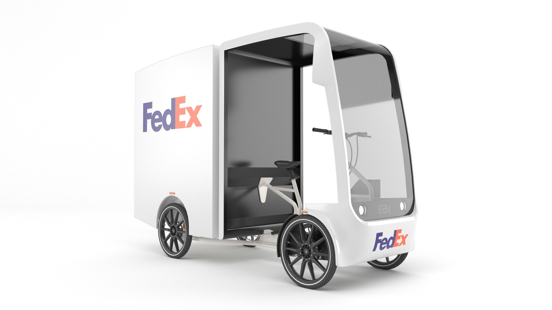 FEDEX Cargo Bike 3D Model - TurboSquid 1930571