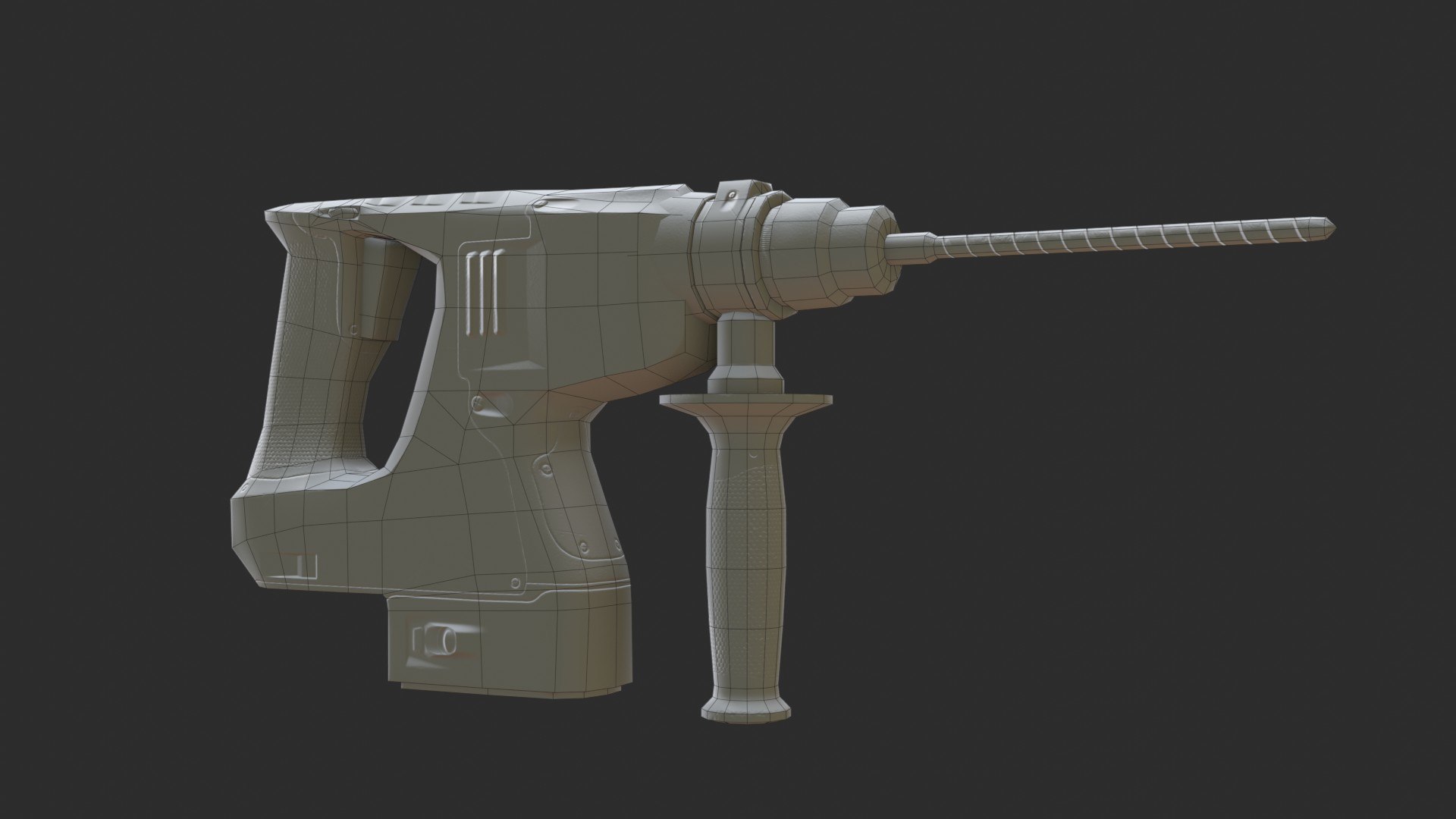 3D Model Power Hammer Drill - TurboSquid 1776063