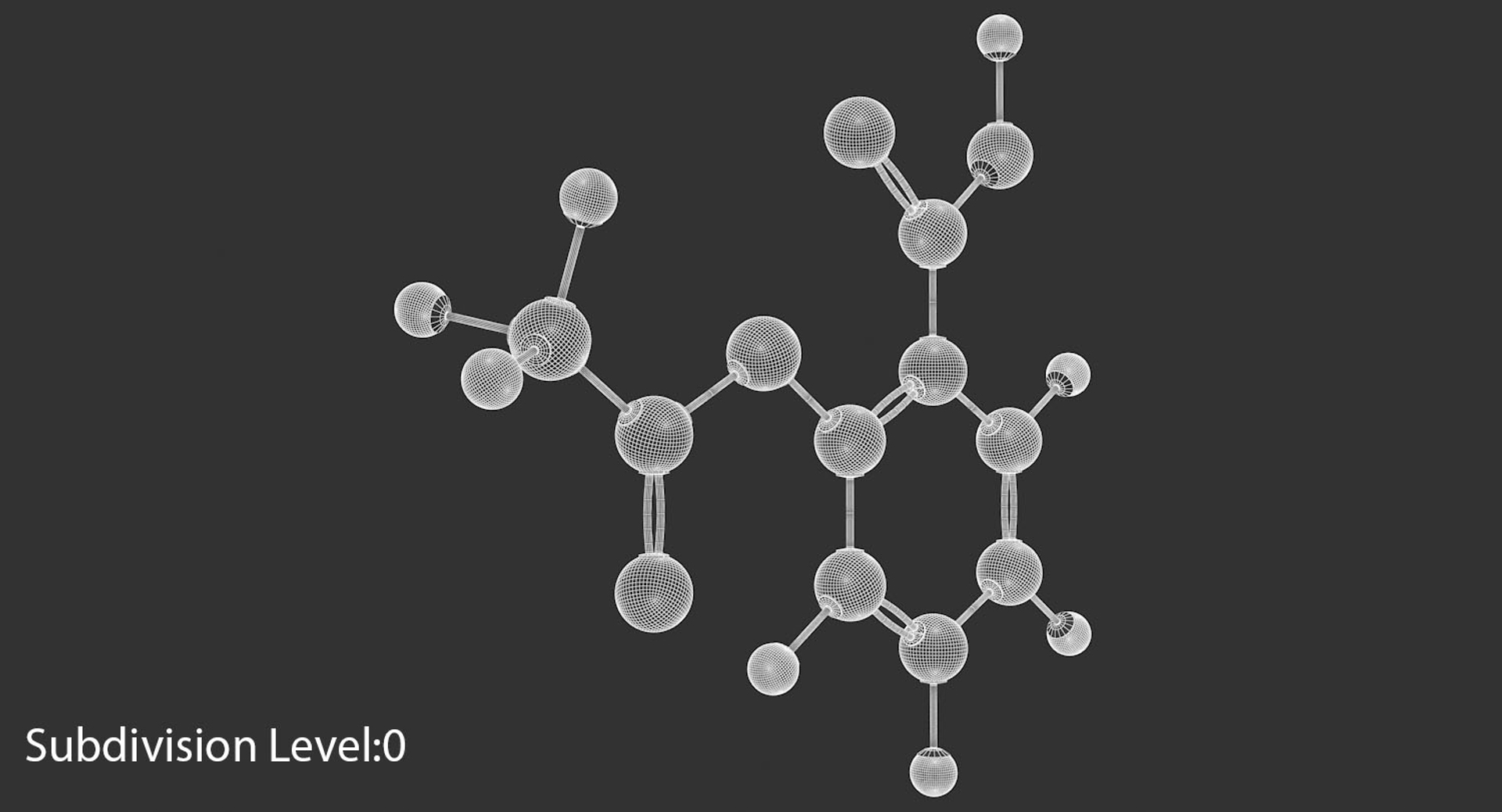 3D aspirin molecule - TurboSquid 1425120