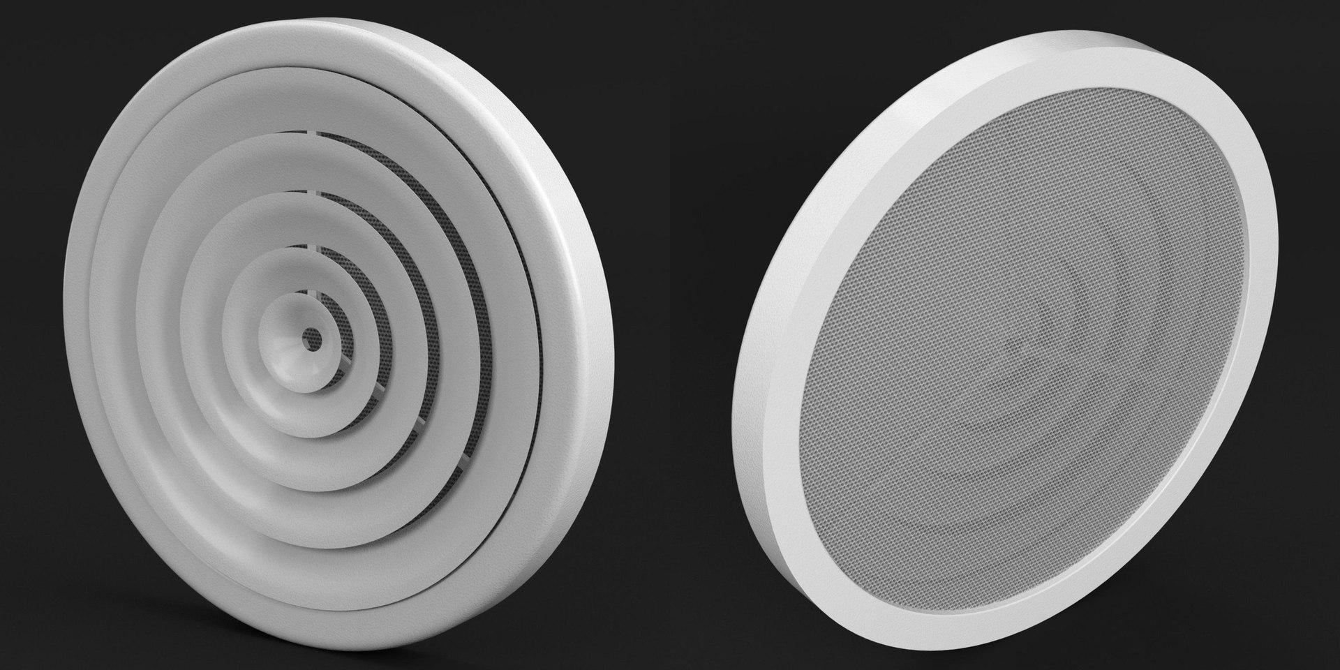3D Round Air Vent - TurboSquid 1880928