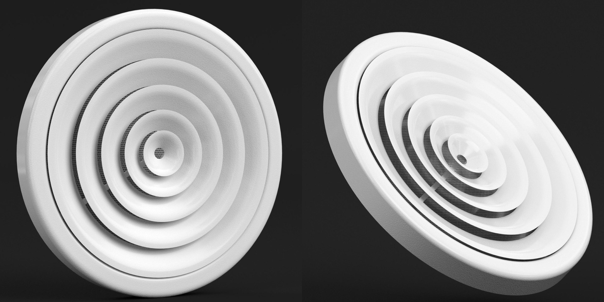 3D Round Air Vent - TurboSquid 1880928