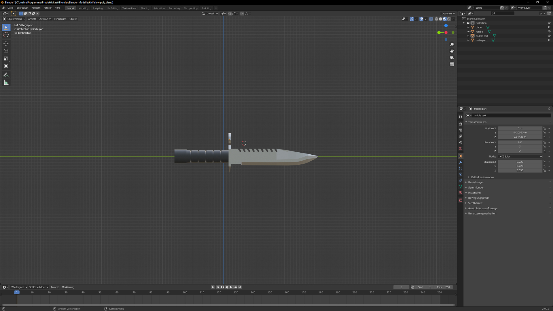 3D combat knife model - TurboSquid 1698362