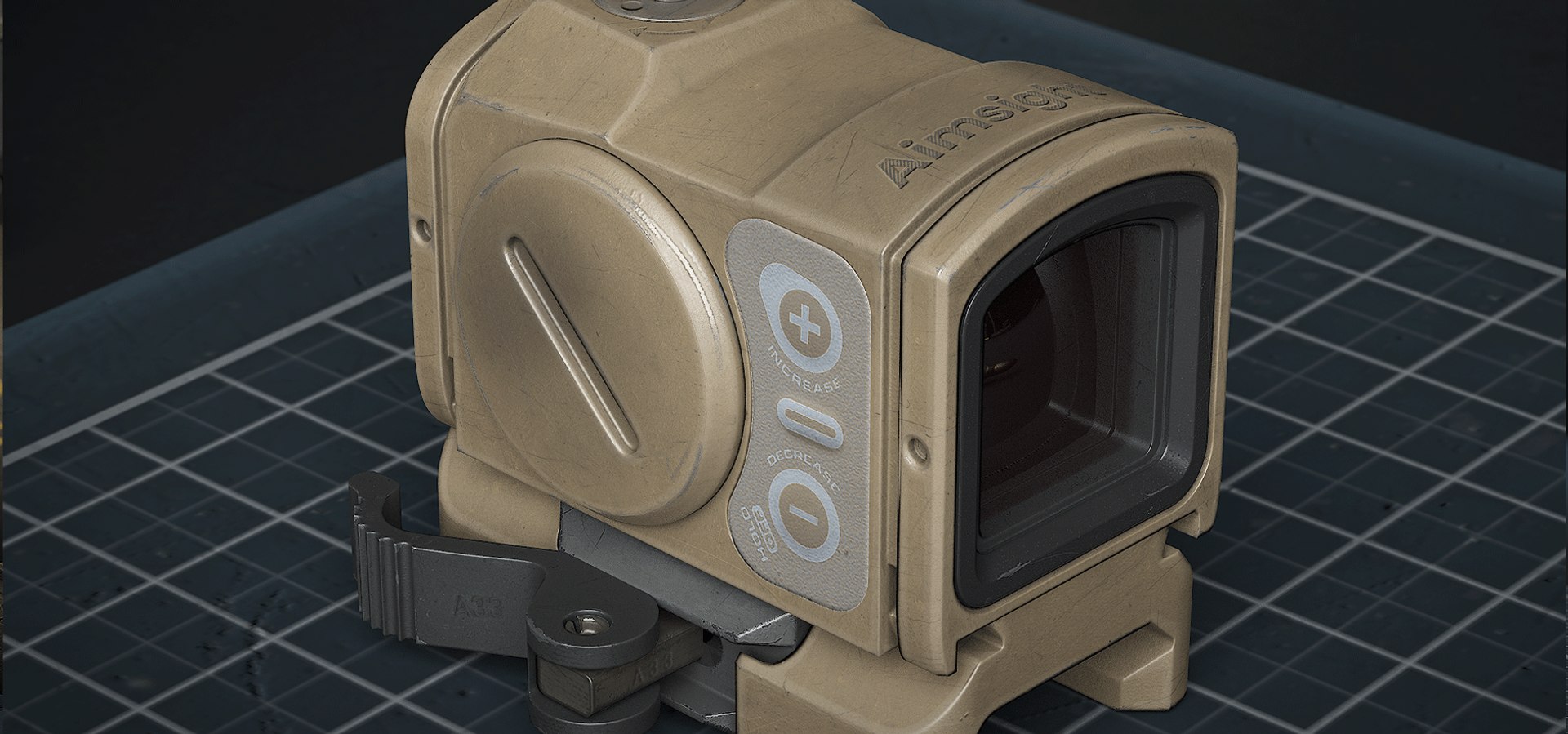 3D Aimpoint ACRO Sand - Replica GameReady Low-poly - TurboSquid 2069218