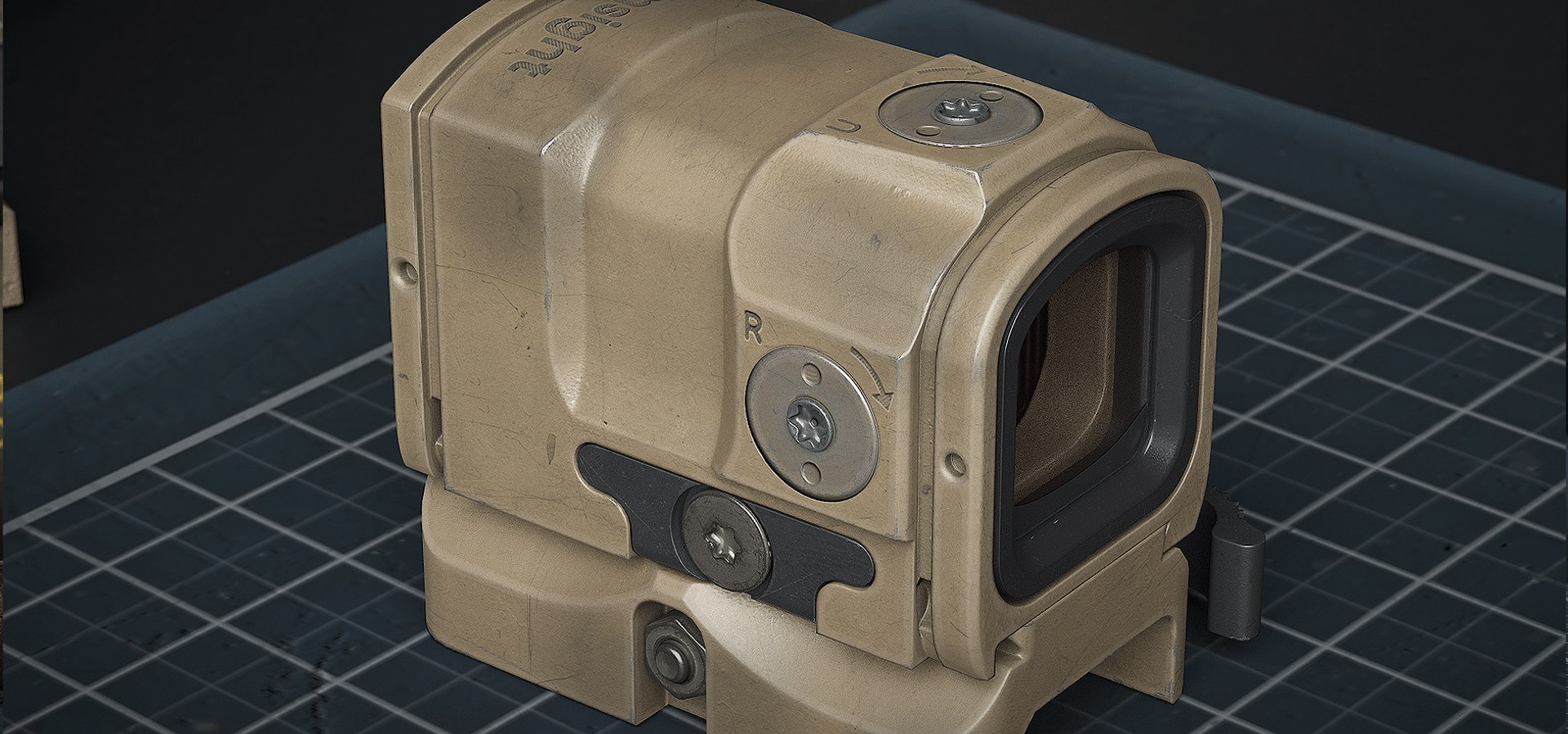 3D Aimpoint ACRO Sand - Replica GameReady Low-poly - TurboSquid 2069218