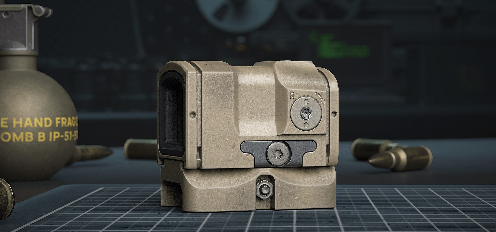 3D Aimpoint ACRO Sand - Replica GameReady Low-poly - TurboSquid 2069218