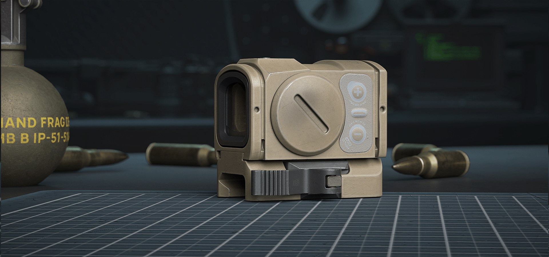 3D Aimpoint ACRO Sand - Replica GameReady Low-poly - TurboSquid 2069218